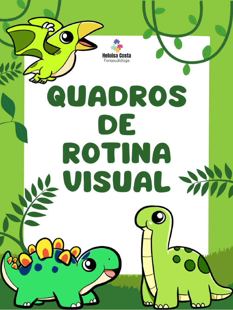 Quadro de Rotina Visual para Autismo | PDF | Espectro do autismo | Tempo