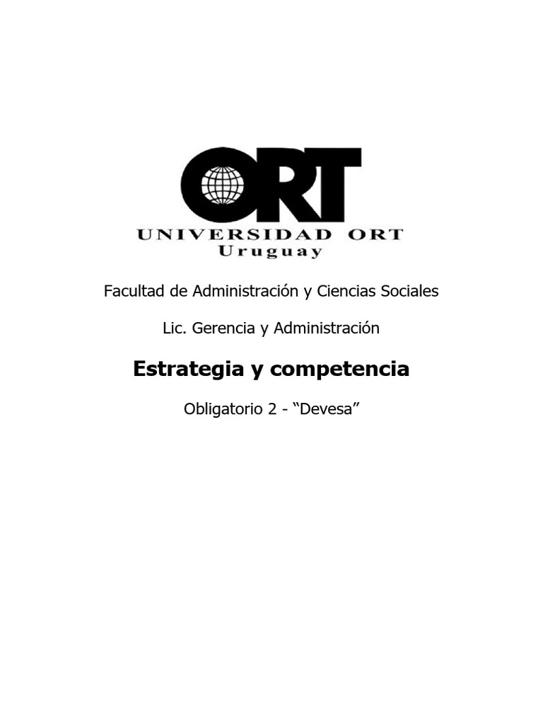 Ob1 Devesa Oblig2 | PDF | Business | Carne