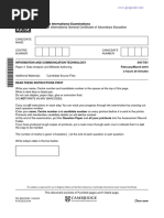 ICT Mock Paper 3 2025 | PDF | Spreadsheet | Computer File