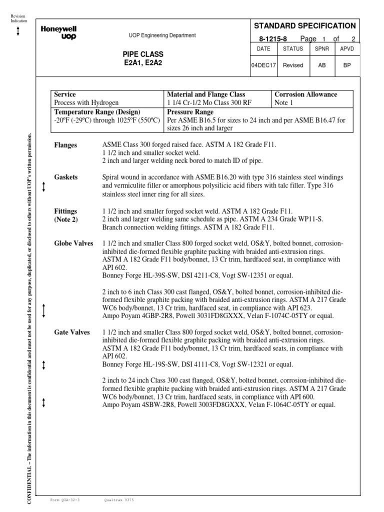 8-1215-8 Pipe Classes E2A1, E2A2-9375-2 | PDF | Pipe (Fluid Conveyance ...