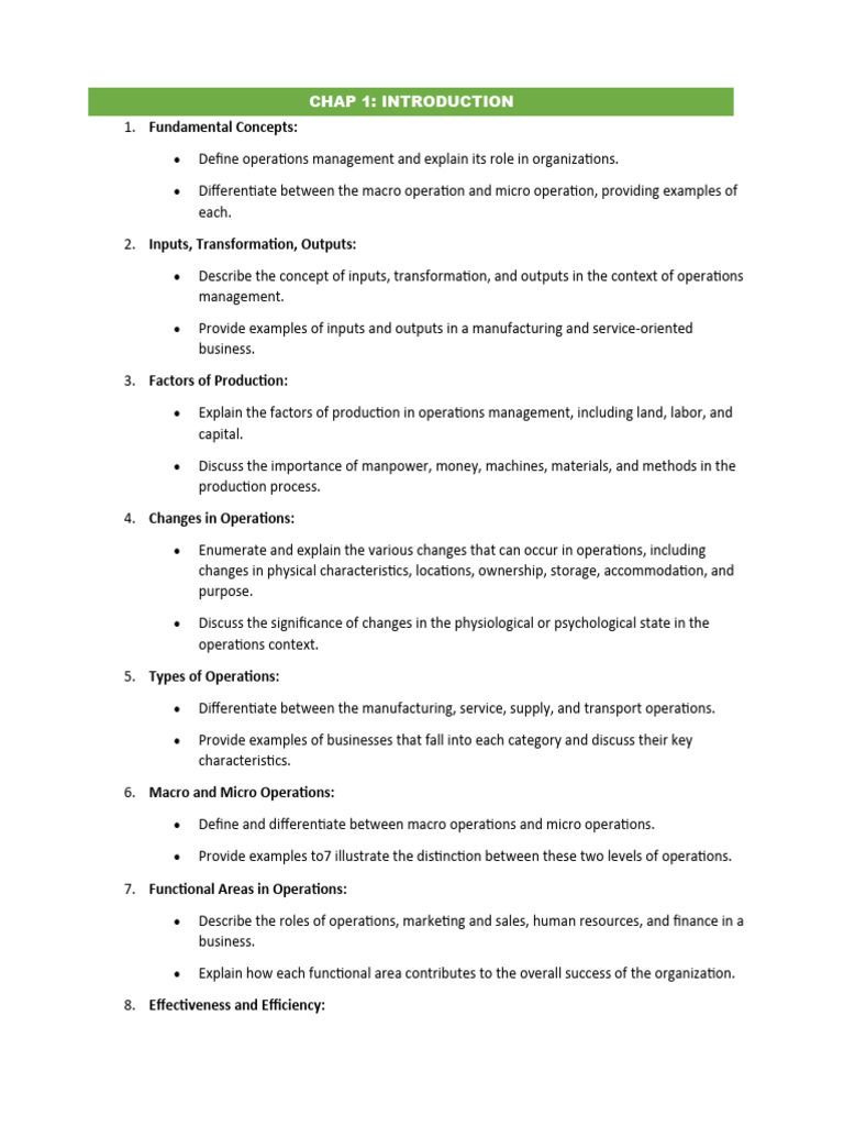 OPMAN_CH1-3_RECITQUEZ | PDF | Forecasting | Strategic Management