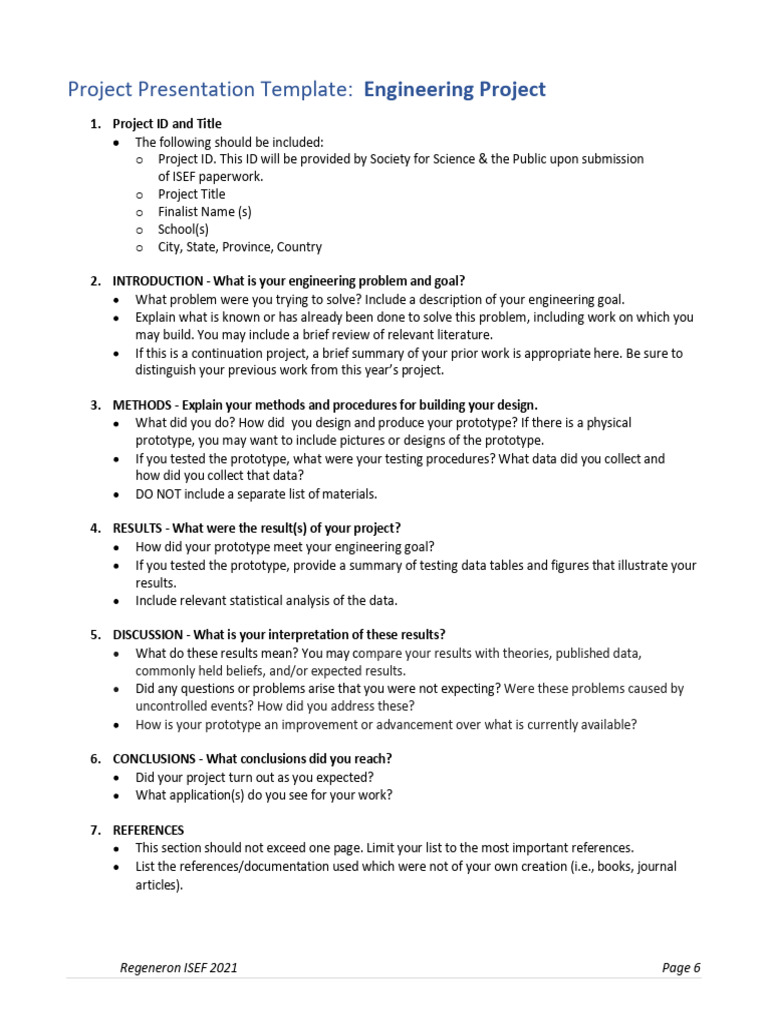 Project Presentation Template - Engineering Project | PDF | Prototype ...
