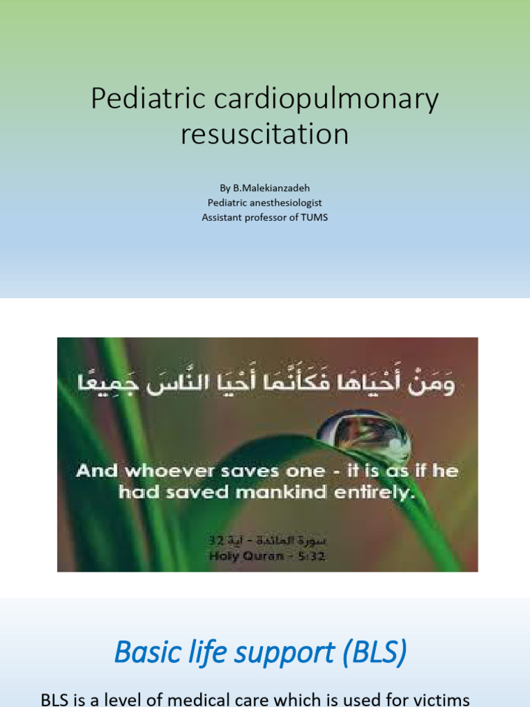 Pediatric cardiopulmonary resuscitation-1 | Download Free PDF | Cardiopulmonary Resuscitation ...
