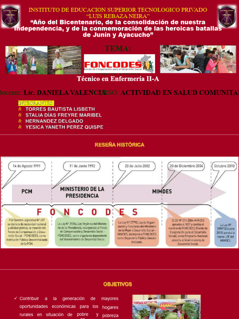 FONCODES: Desarrollo y Inclusión Social | PDF | Pobreza | Pobreza e ...