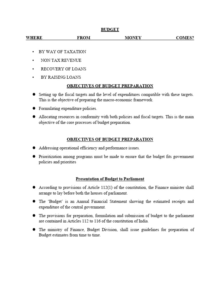 Budgetary Process For Defence Services | PDF | Government Budget | Budget