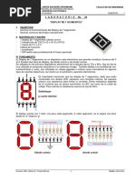 Práctica 7. - Display de 7 Segmentos | PDF | Electrónica | Pantalla de cristal líquido