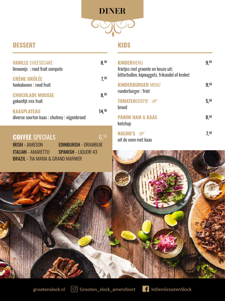 Menukaart Grootenslock | PDF