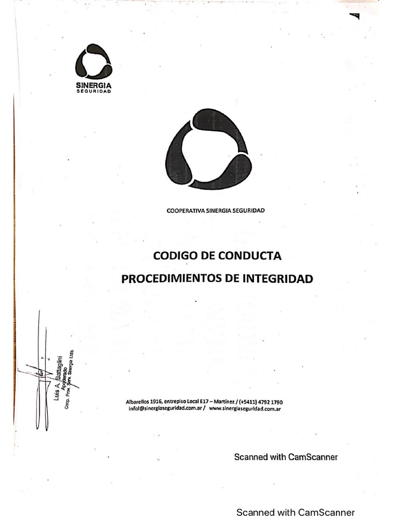Sinergia Codigo Conducta | PDF