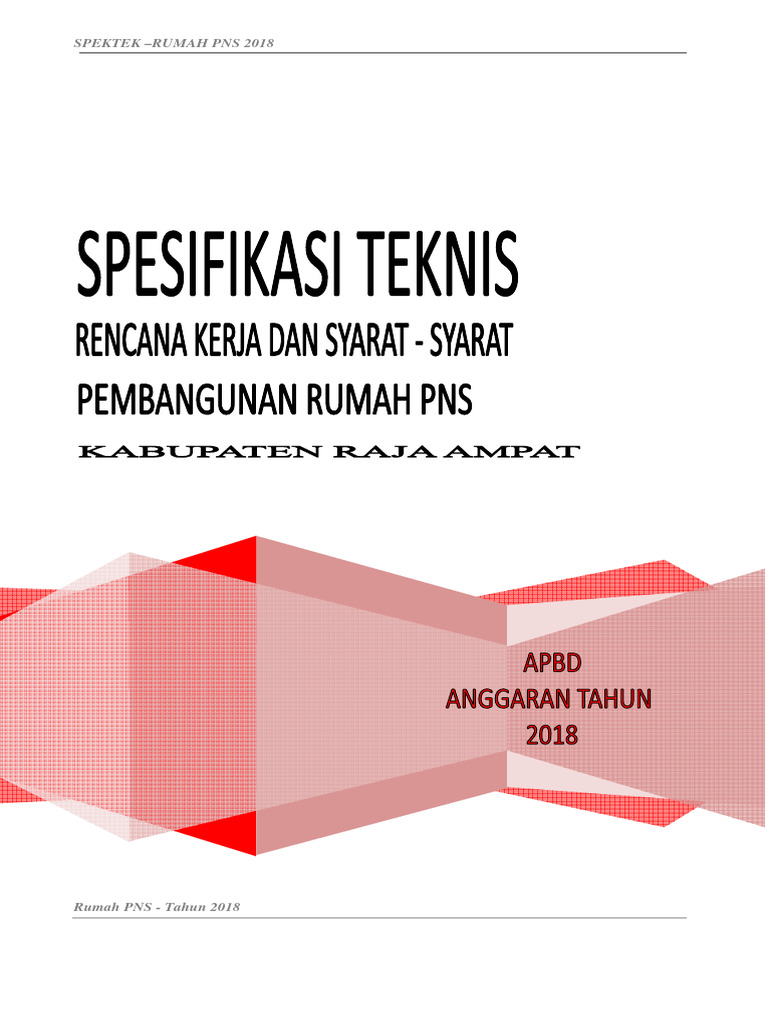 Spektek Dan Rks Rumah Pns | PDF
