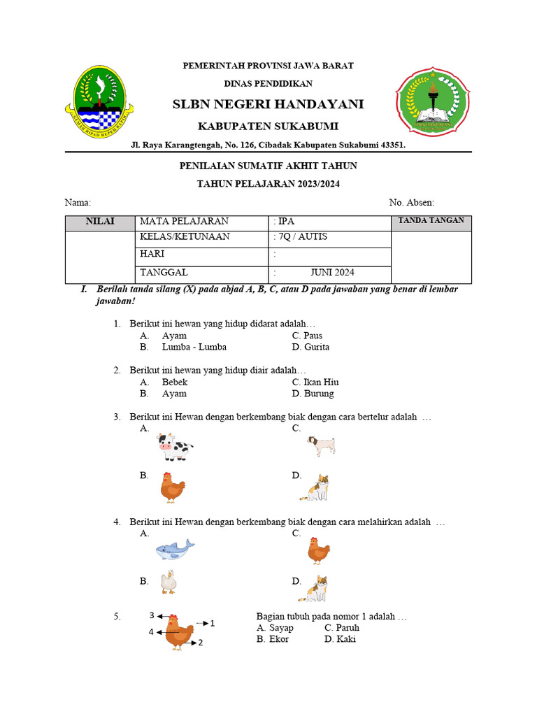 Soal IPA Kelas 7Q (Senin) | PDF