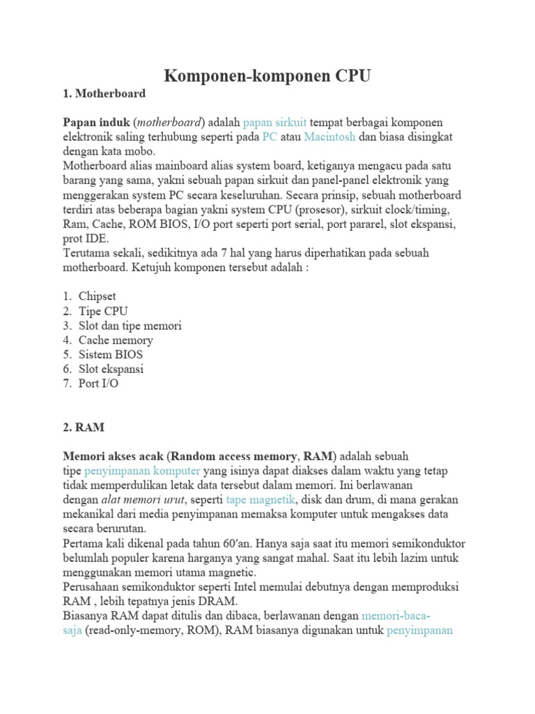 Komponen Cpu Pdf