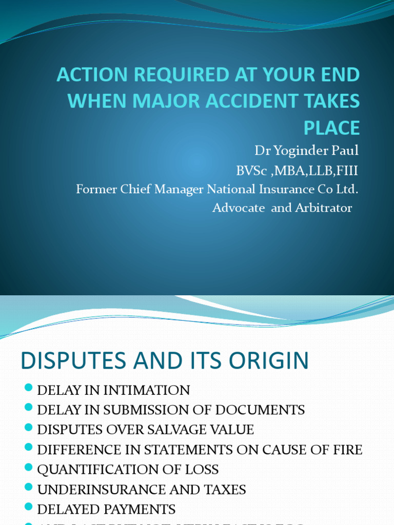 Major Accident Claim Process Guide | PDF | Value Added Tax | Insurance
