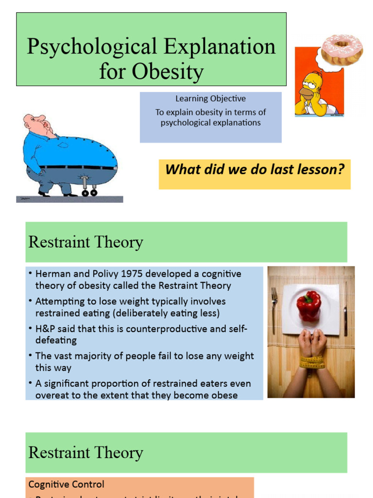 Psychological Explanation For Obesity | PDF | Eating | Obesity