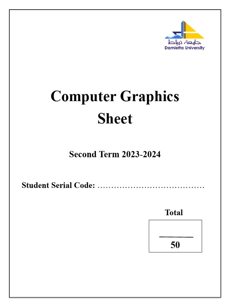 Computer Graphics Sheet 1 | PDF | Computer Graphics | Input/Output
