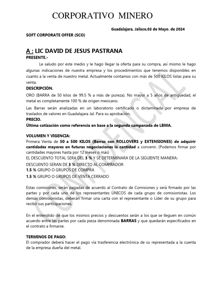 SOFT CORPORATE OFFER (SCO) -ING ABEL HURTADO | Descargar gratis PDF ...
