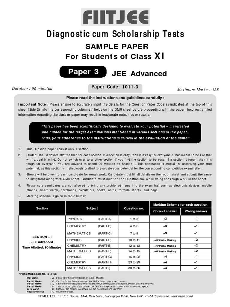 DST-2425-SAMPLE PAPER-CLASS-XI-P3-PCM | Download Free PDF | Isomer | Carbon