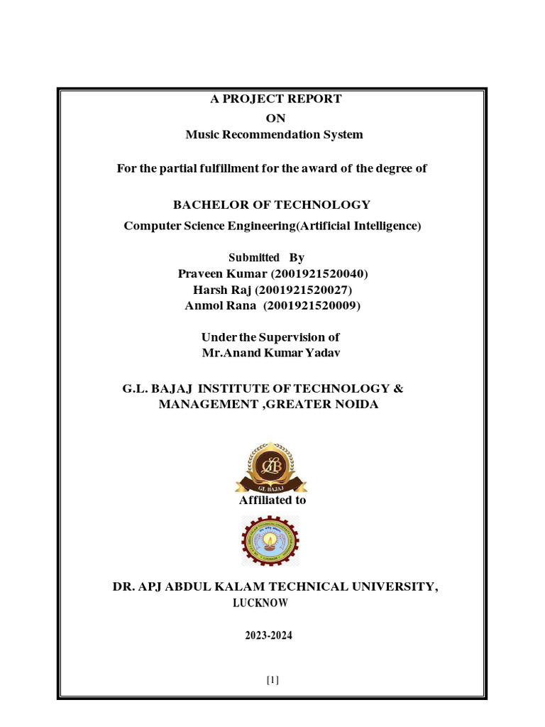 Final Report - Santosh Sir1 | PDF | Computer Science | Learning