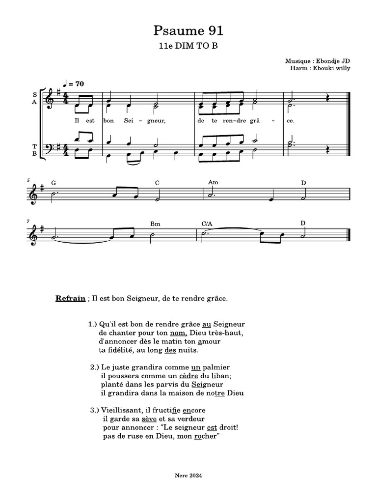 Psaume 91 | PDF