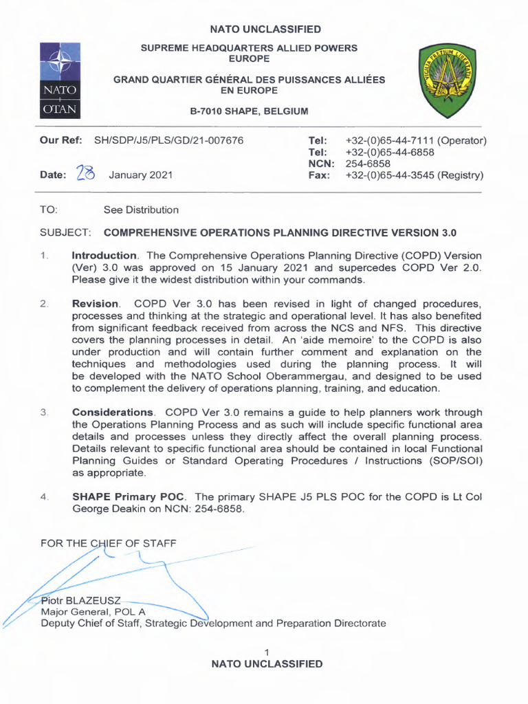 COPD v3 - Complete | PDF | Situation Awareness | Nato