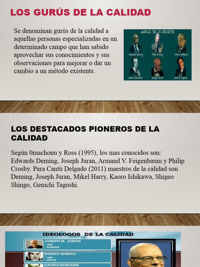 Gurús de La Calidad | PDF
