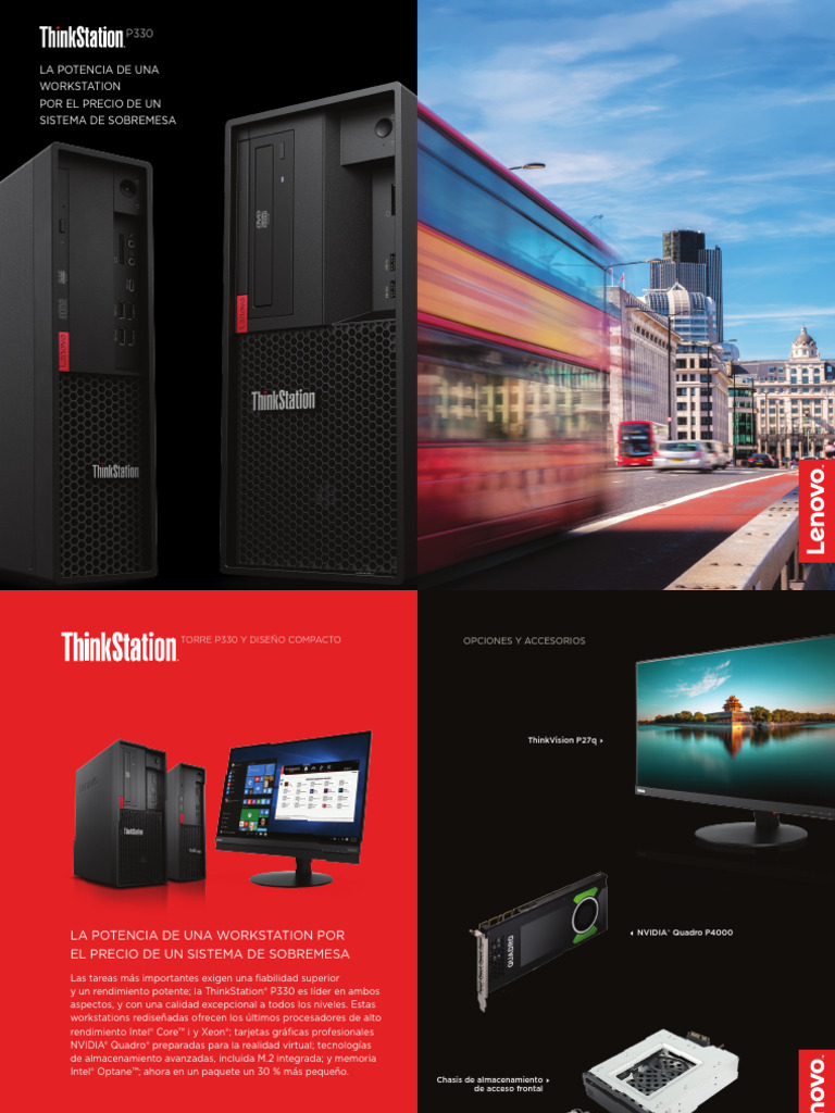 ThinkStation P330 TW & SFF Datasheet - ES | PDF | Hardware de la ...