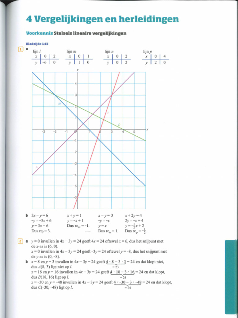 Getal en Ruimte VWO Wiskunde B Hoofdstuk 4 Uitwerkingboek | PDF