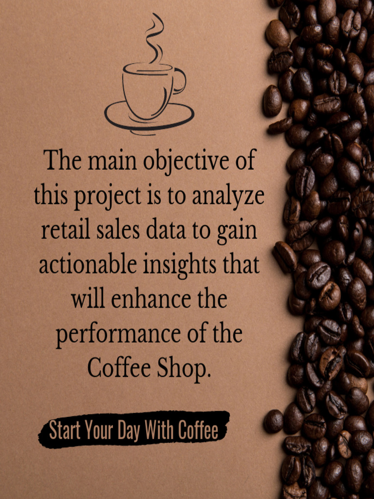 Coffee Shop Sales Performance Analysis | PDF