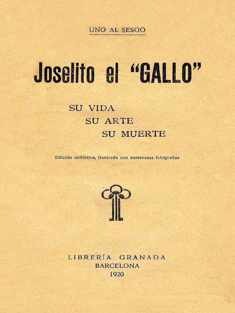 Joselito El GALLO | PDF