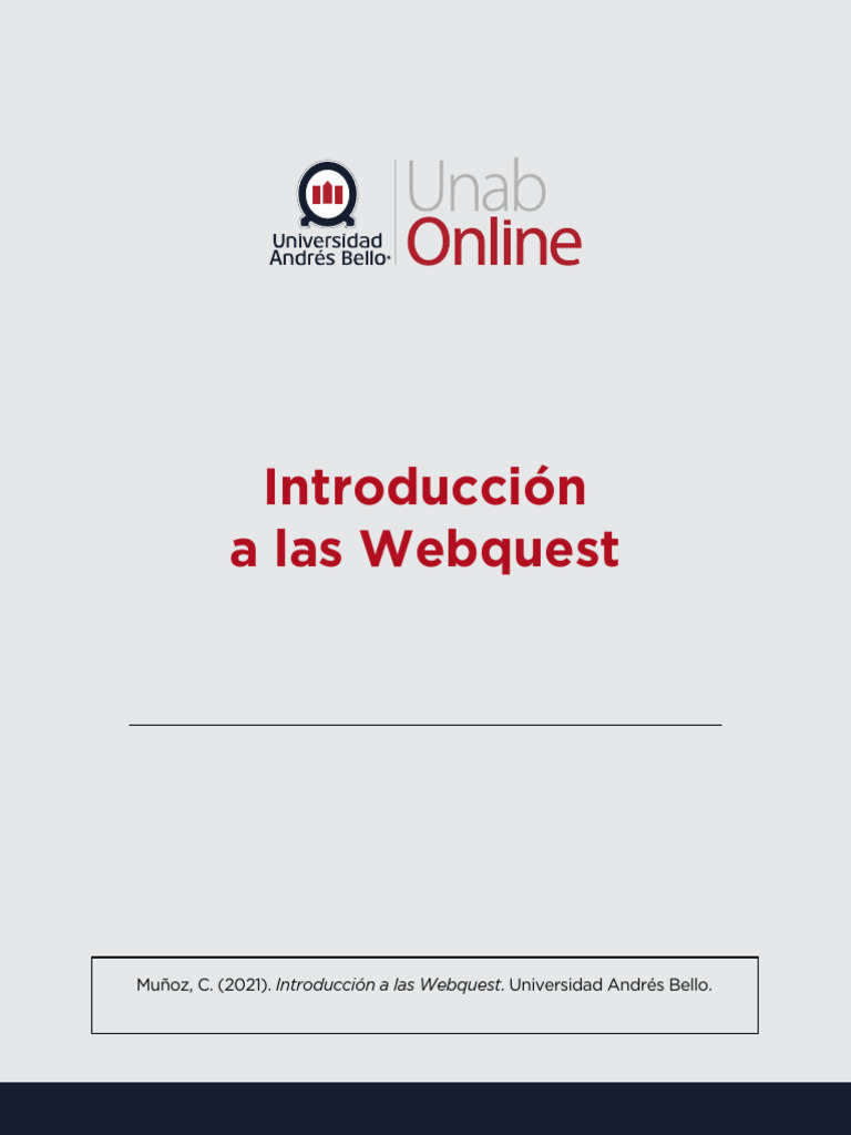Introduccion A Las Webquest | PDF | Evaluación | Cognición