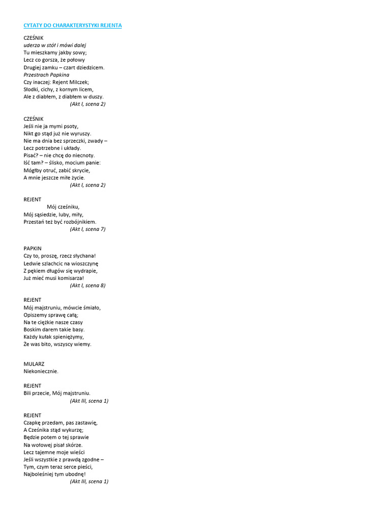Rejent | PDF