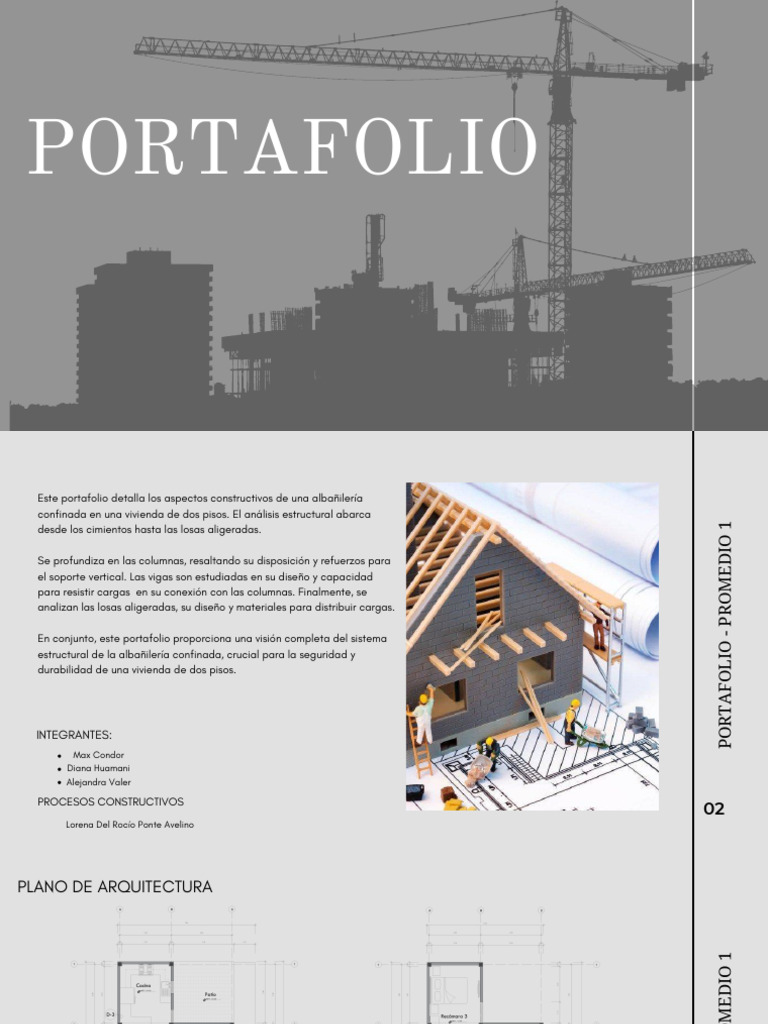Portafolio Detalle Constructivo 1 | PDF | Hormigón | Fundación (Ingeniería)