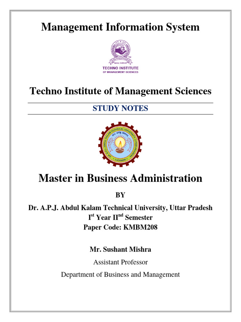 Management Information System | PDF | Internet Of Things | Cloud Computing