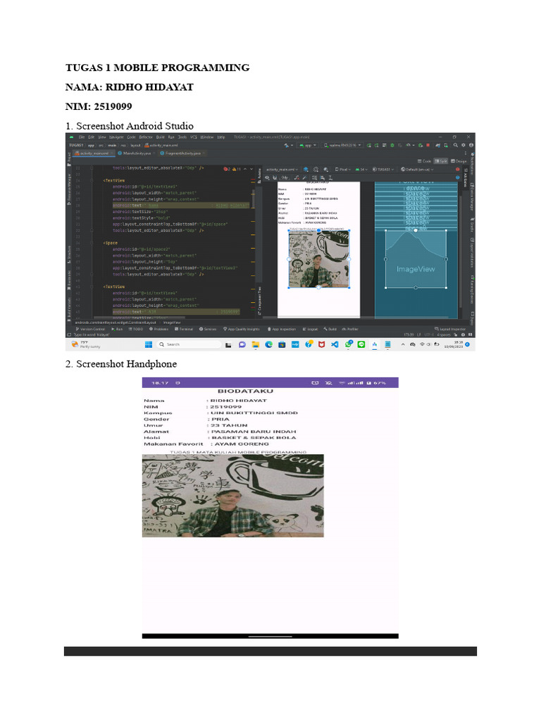 Tugas 1 Mobile Programming | PDF
