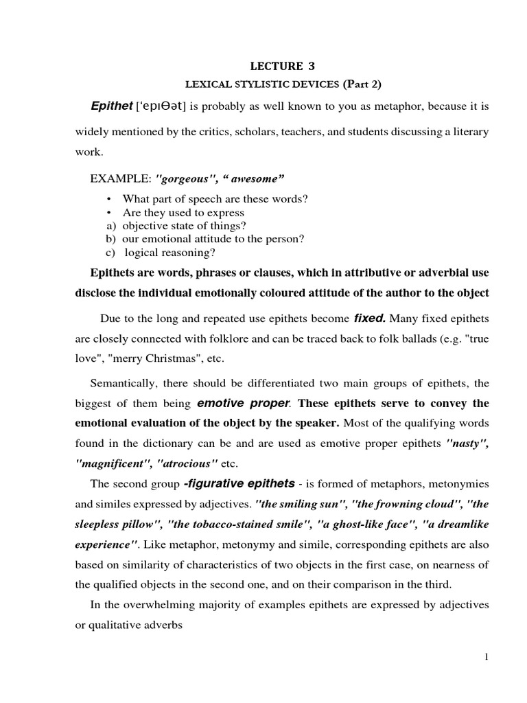 Lec 3 Phil | PDF | Adjective | Metaphor