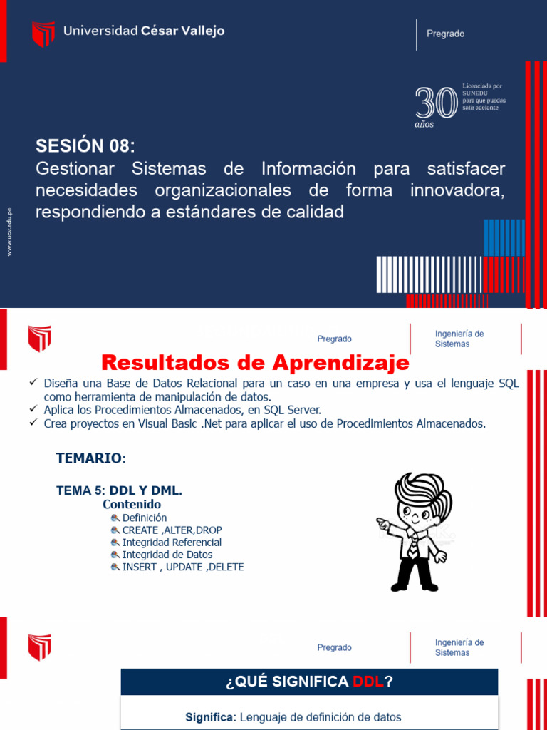 Sesión 08 | PDF | SQL | Modelo de datos