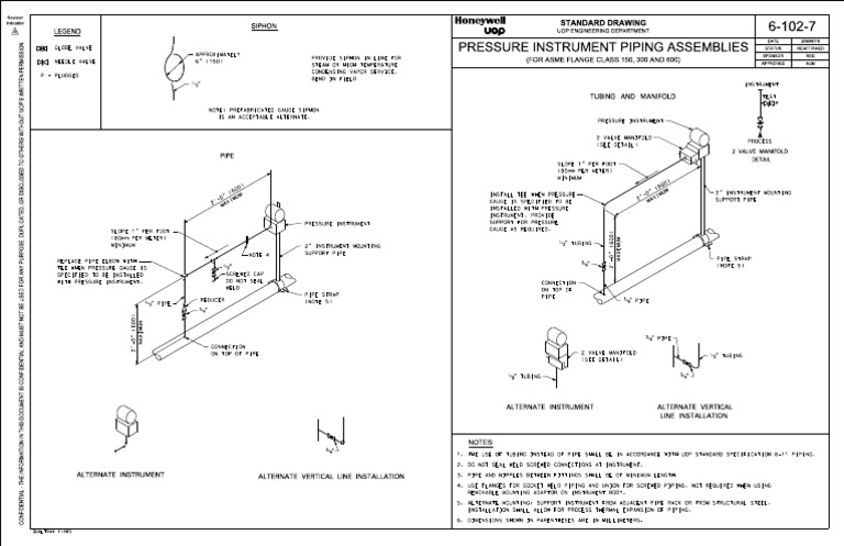 Piping Assembly Standard Drawing 102/7 | PDF | Pipe (Fluid Conveyance ...