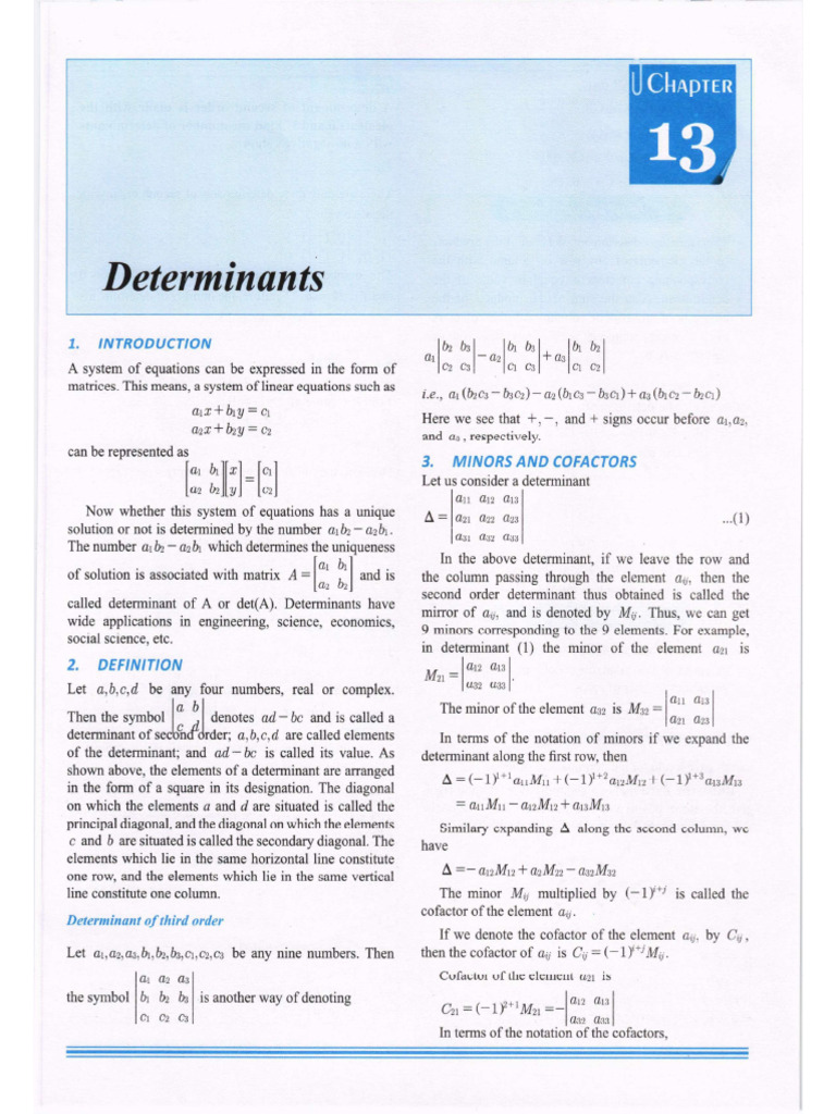 Determinants | PDF