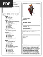 Nimble Character Sheet | PDF | Role Playing Games | Role Playing Video ...
