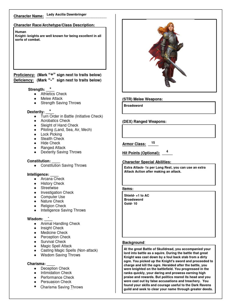 Female Knight | PDF