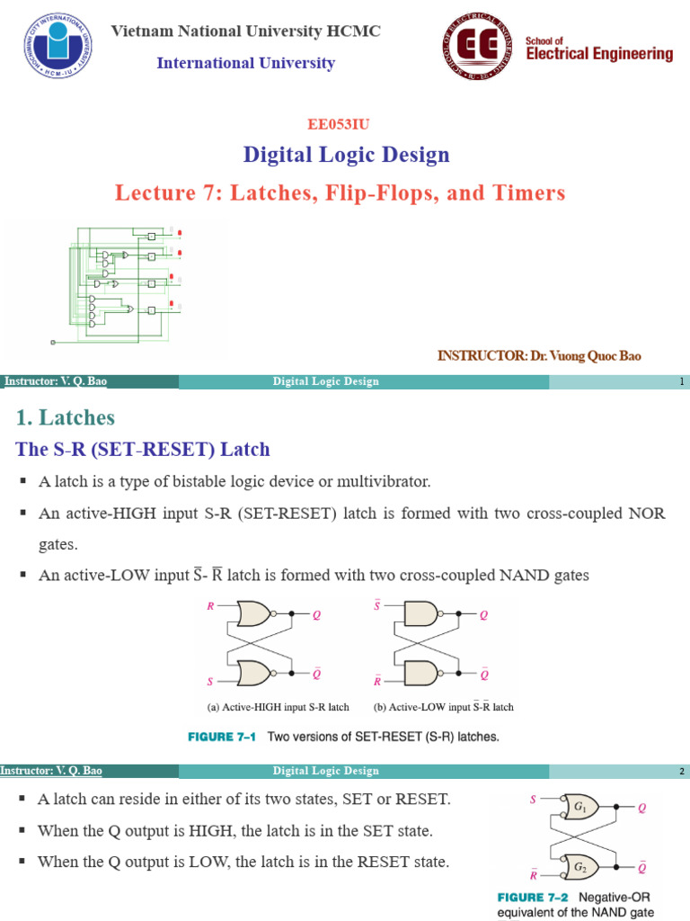 DLD VuongQuocBao Lecture 7 | PDF | Electronic Design | Digital Technology