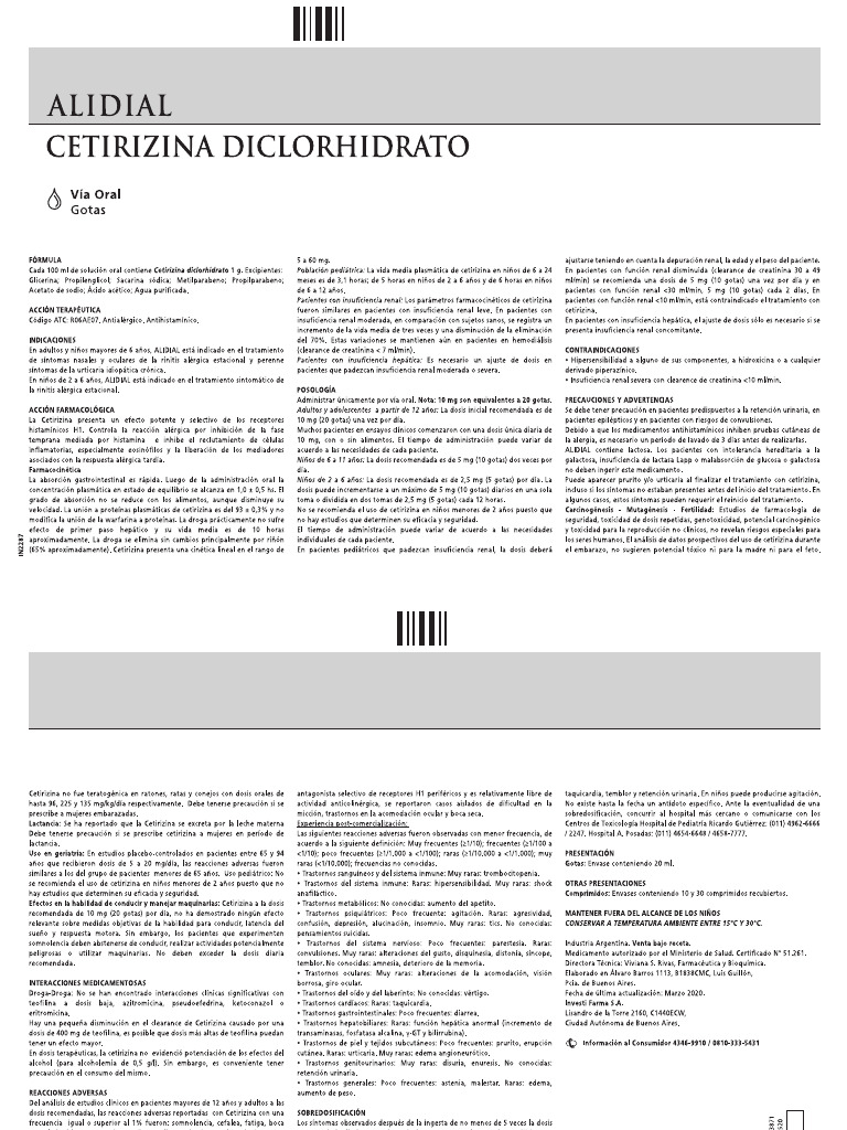 P INV Alidial Gotas 1 | PDF