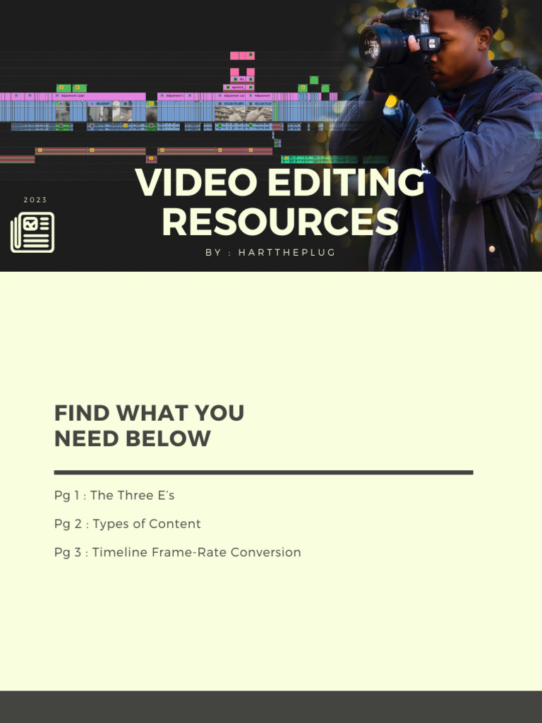 Video Editing Tips and Frame-Rate Guide | PDF | Frame Rate