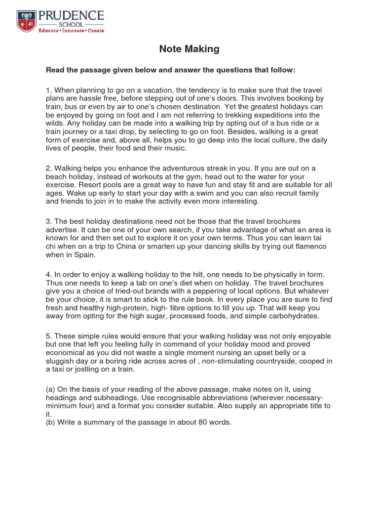 Note Making | PDF | Well Being | Happiness