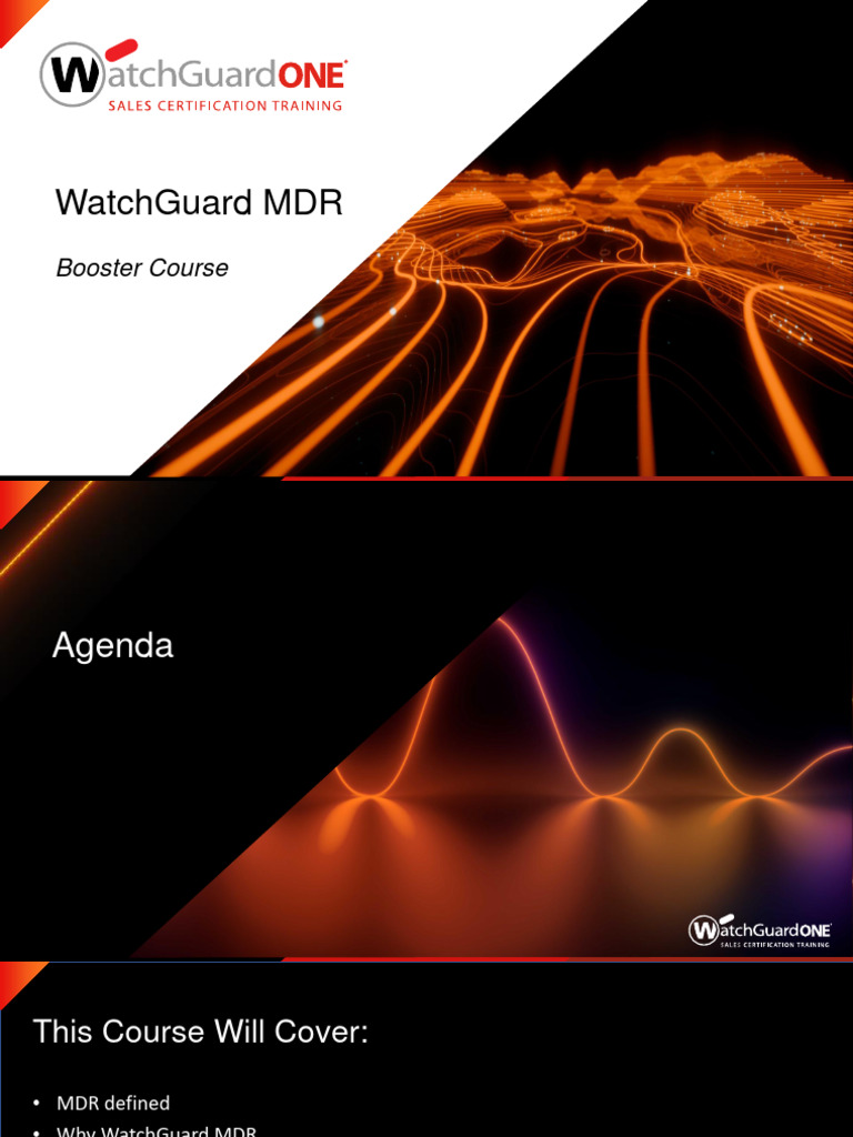 Ke3qek0mgv5z EndpointBoosterWatchGuardMDRDeck | PDF | Computer Security | Security