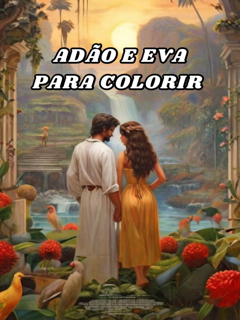 Desenhos para Colorir de Adão e Eva | PDF