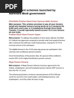 Central Government Schemes Overview 2025 | PDF | Government Of India ...