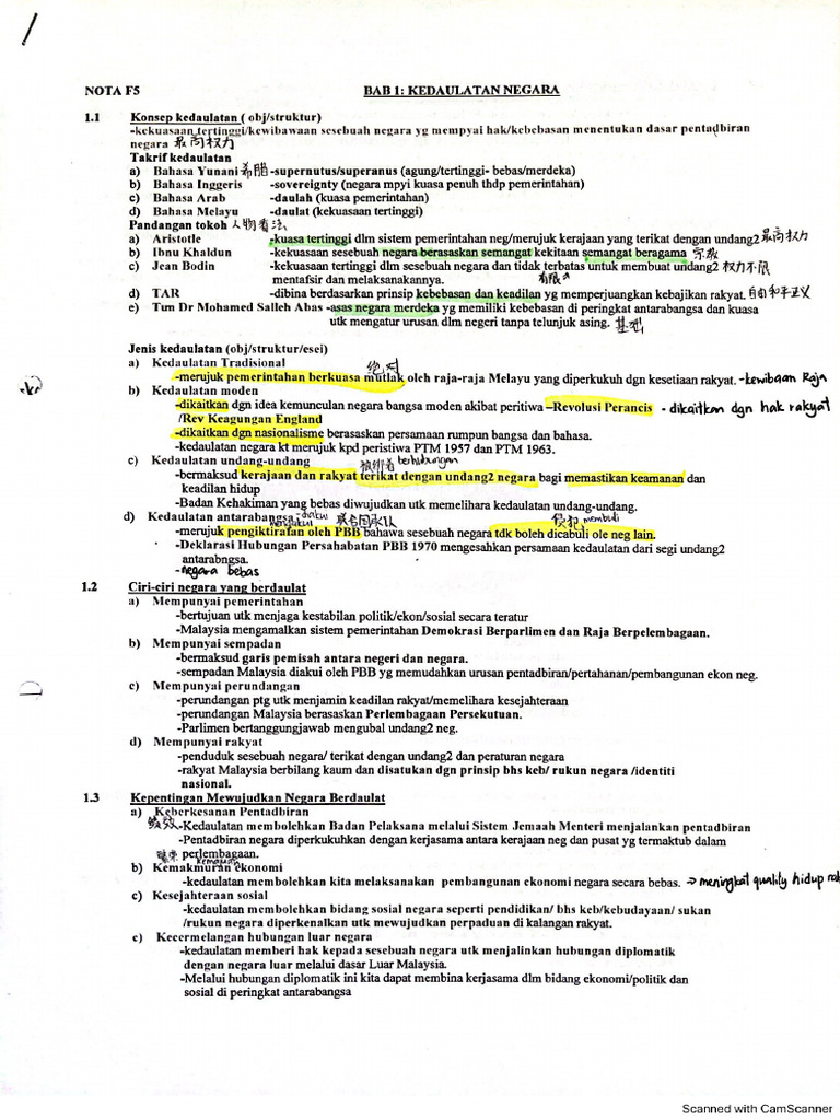 Sejarah t5 Bab1,2 | PDF