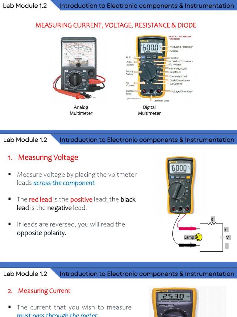 Lab Module 1.2 - NMK 11103 | PDF | Voltage | Direct Current Lab Module 1.2 - NMK 11103 | PDF | Voltage | Direct Current