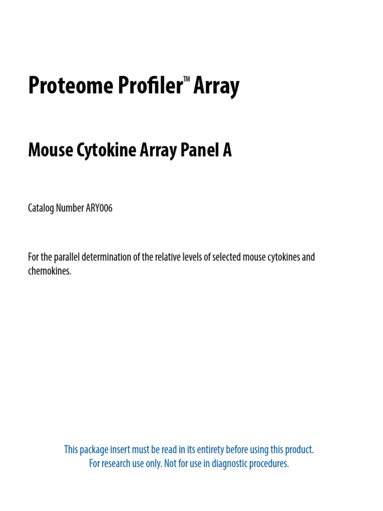 Mouse Cytocyne Array | PDF | Immune System | Cell Biology