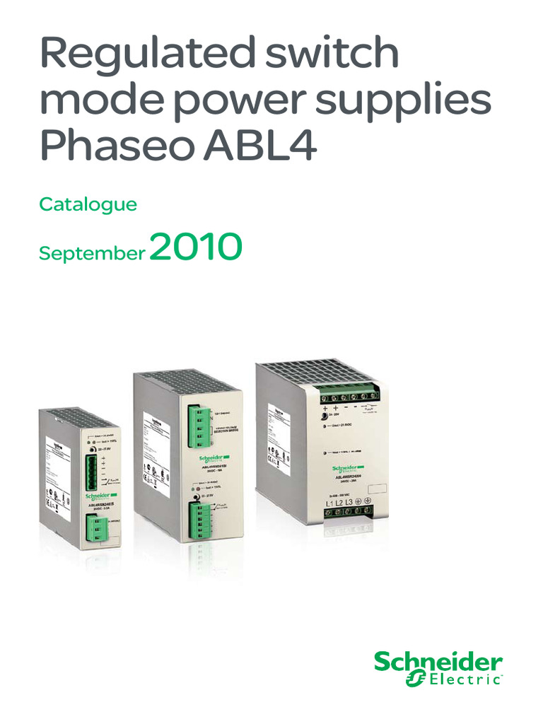 1.1catalogo Phaseo ABL4 | PDF | Power Supply | Electrical Components